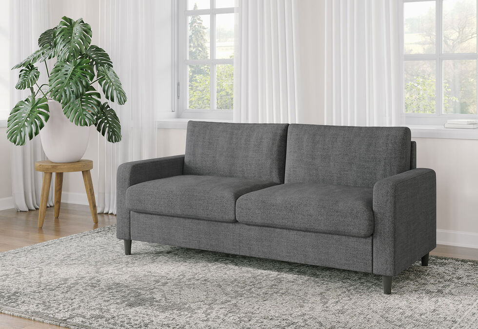DARK GREY HARTMAN Dark Grey 3 Seat Sofa
