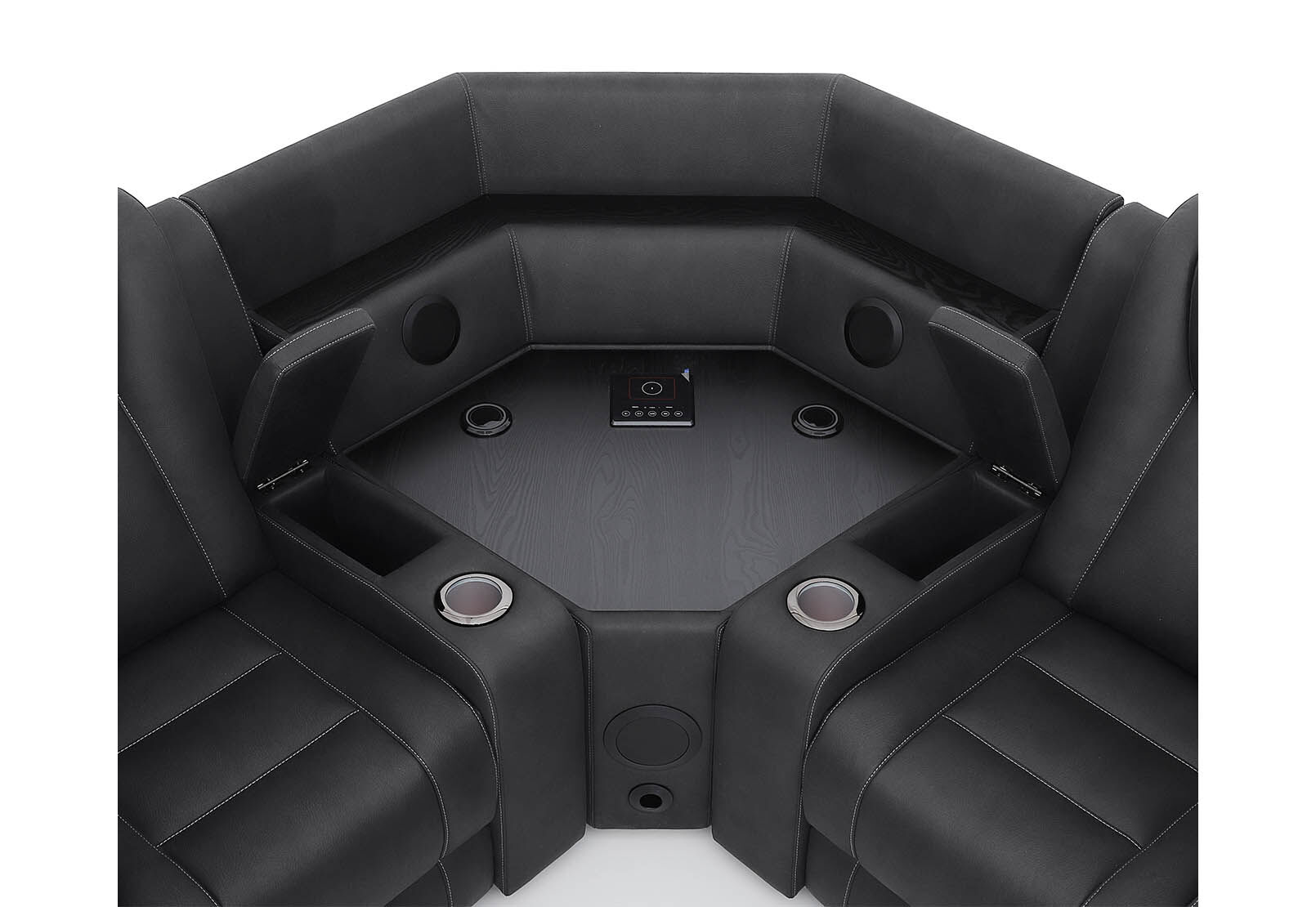 GREY SENTINAL MK2 5pc Corner with RHF Console