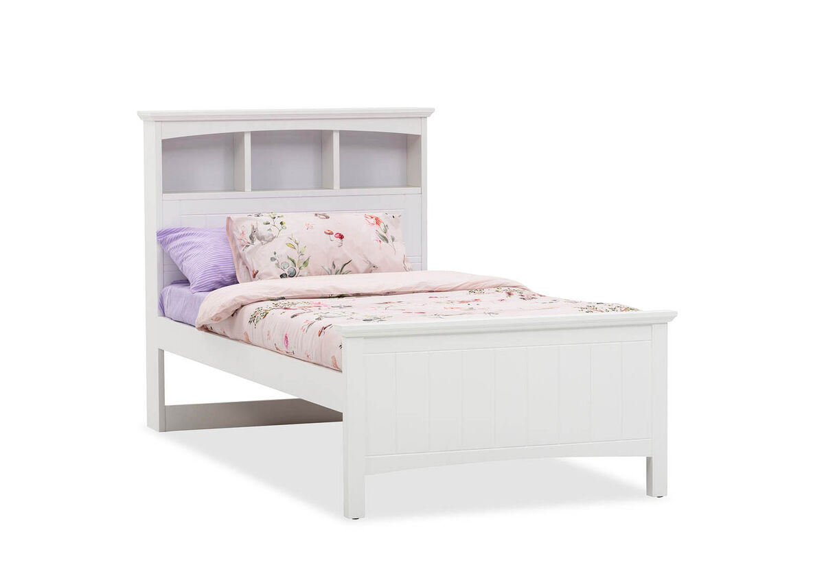 WHITE COPELAND King Single Bed