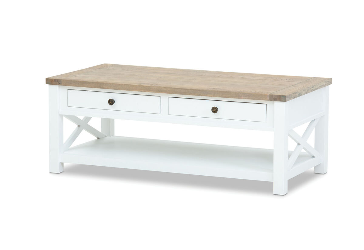 WHITE/OAK NORMANDY Coffee Table
