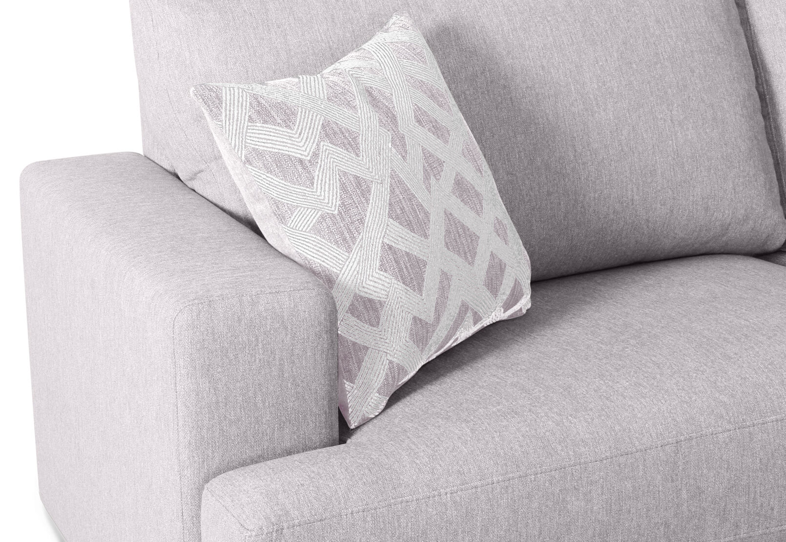 LIGHT GREY CALEY FABRIC 3 Seater Sofa