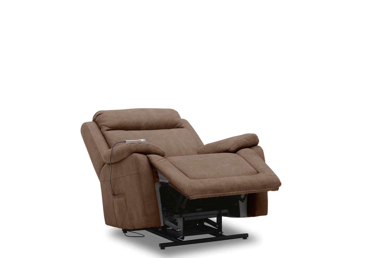 BROWN SAN MARCO Fabric Electric Lift Chair