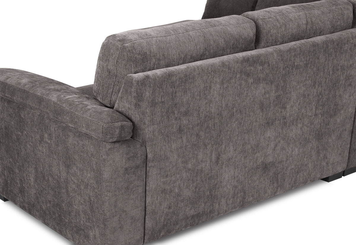 DARK GREY FOY FABRIC Corner with LHF Chaise