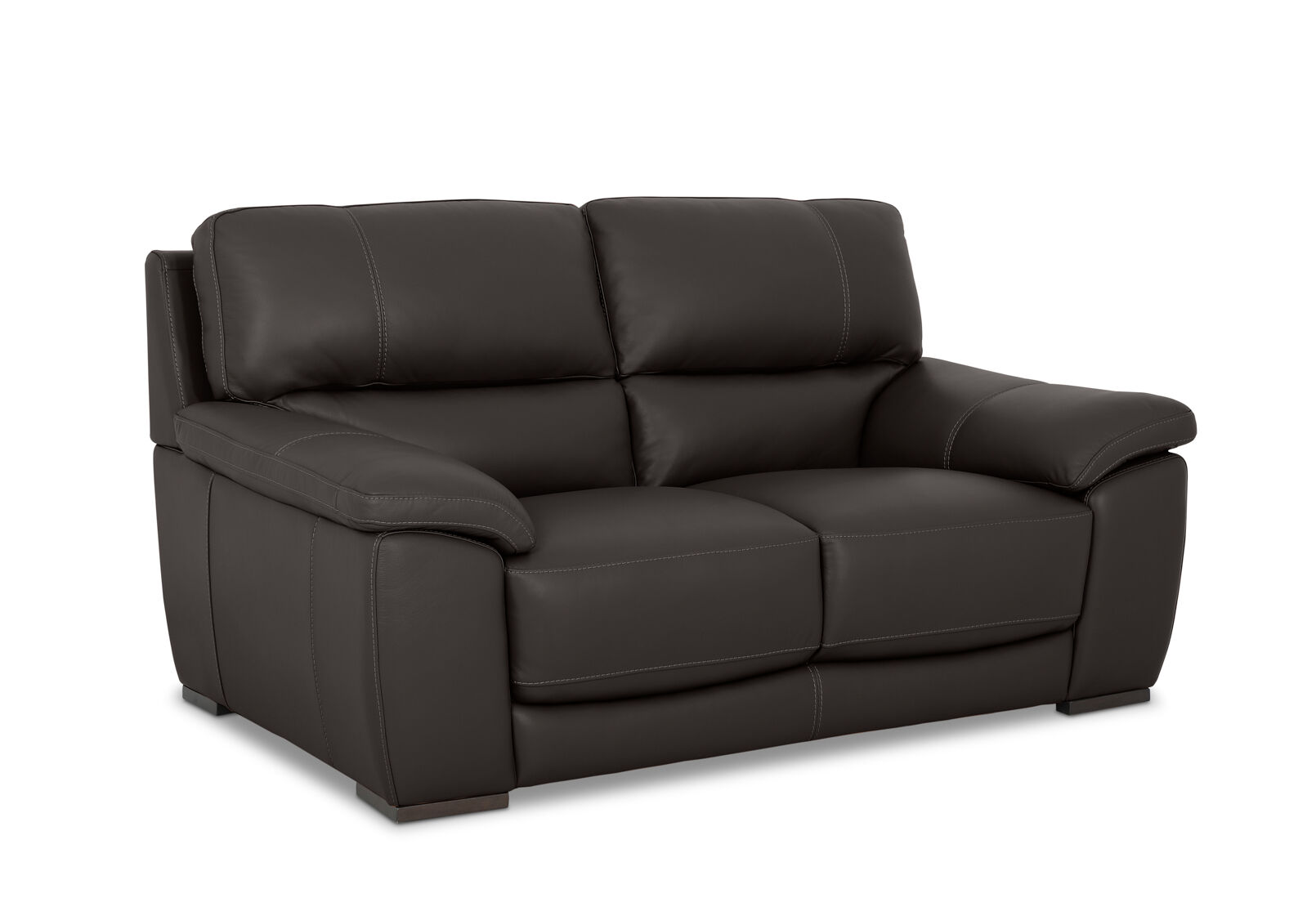 CHOCOLATE WILCOT LEATHER 2 Seater Sofa