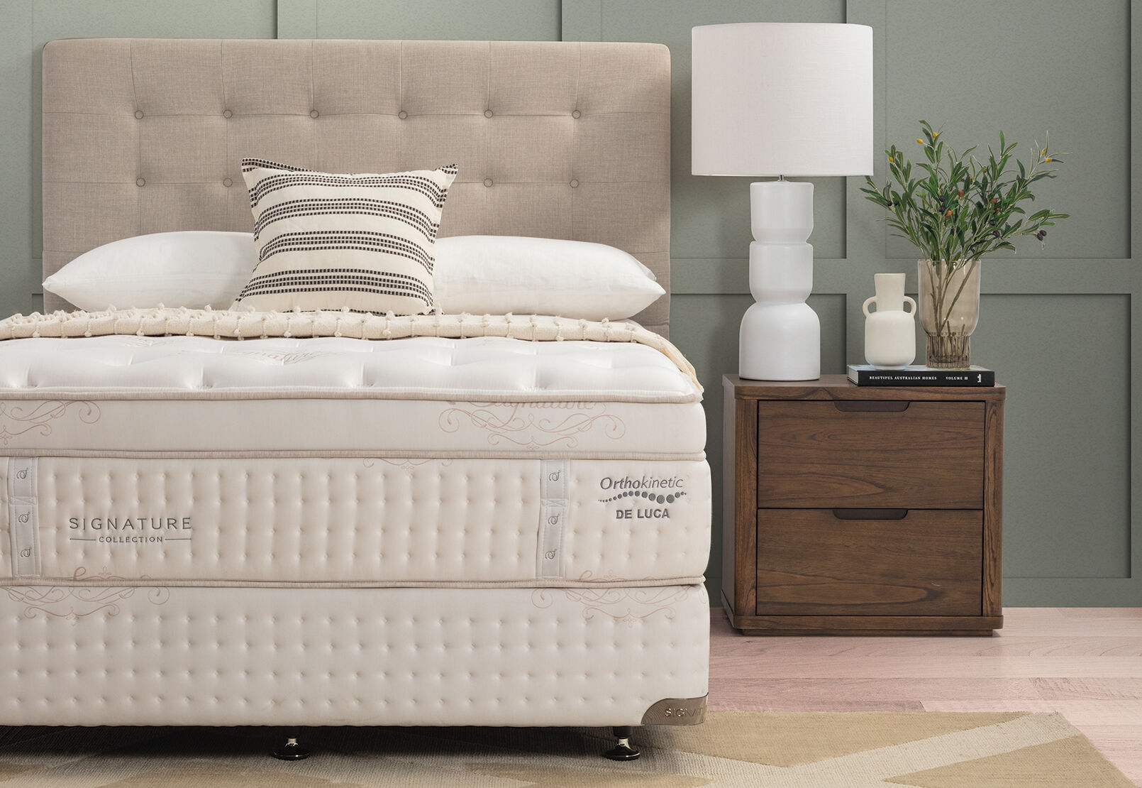 WHITE ORTHOKINETIC SIGNATURE DE LUCA King Mattress