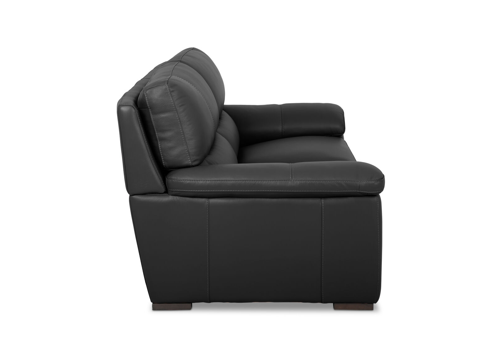 BLACK WILCOT LEATHER 2.5 Seater Sofa