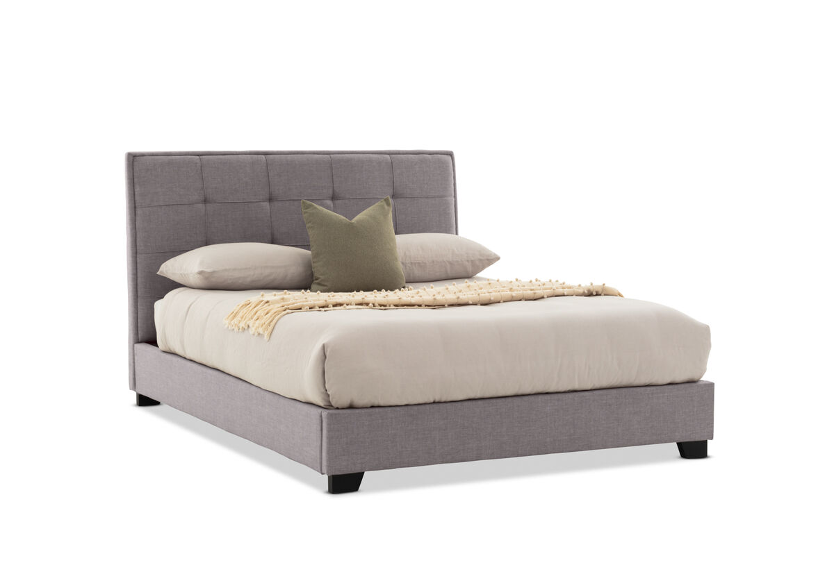 LIGHT GREY VAUGHN Queen Bed