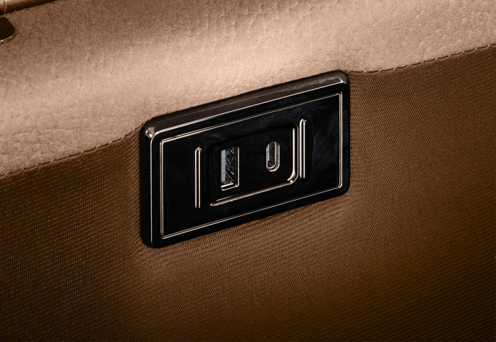 TAUPE AGASSI FABRIC 2 Seater with Dual Motor Recliners