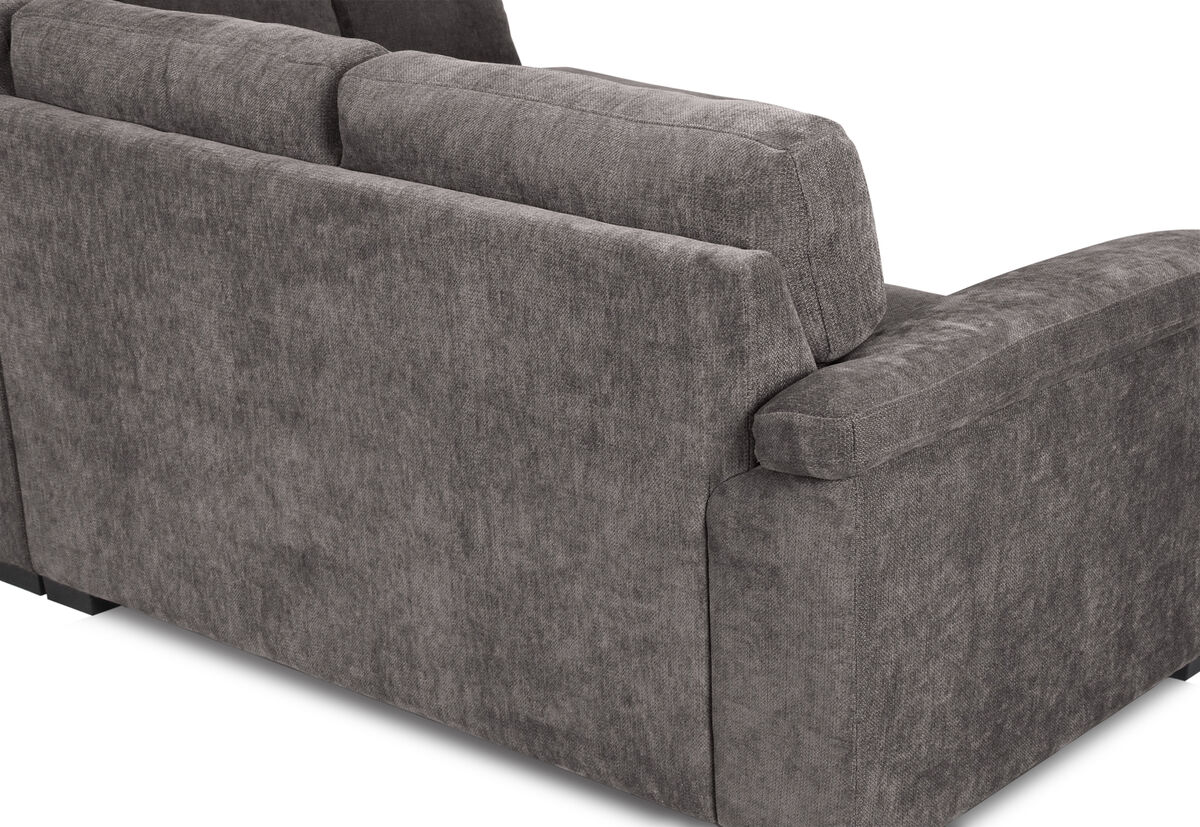 DARK GREY FOY FABRIC Corner with RHF Chaise