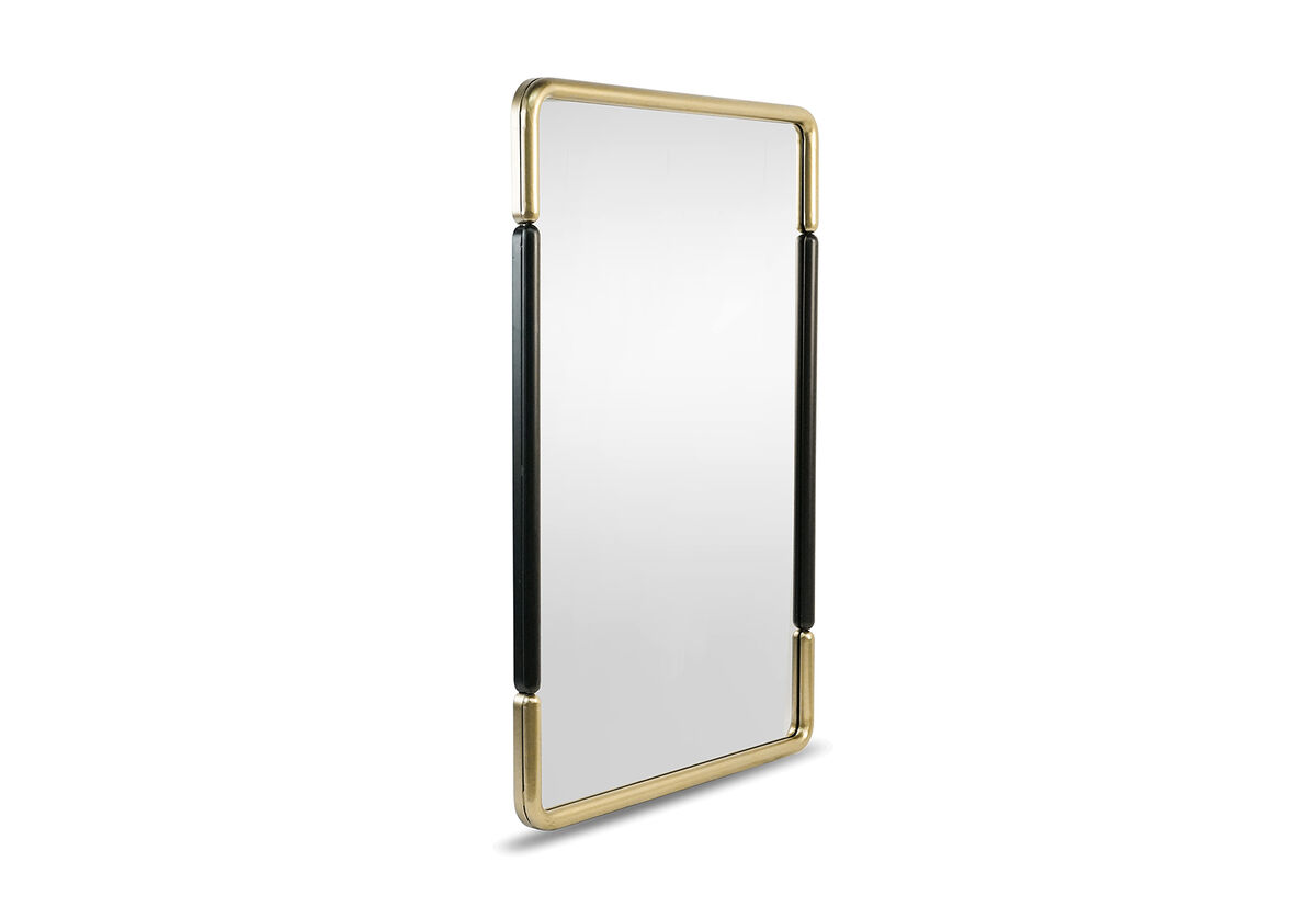 BLACK/GOLD SANTA MONICA Wall Mirror