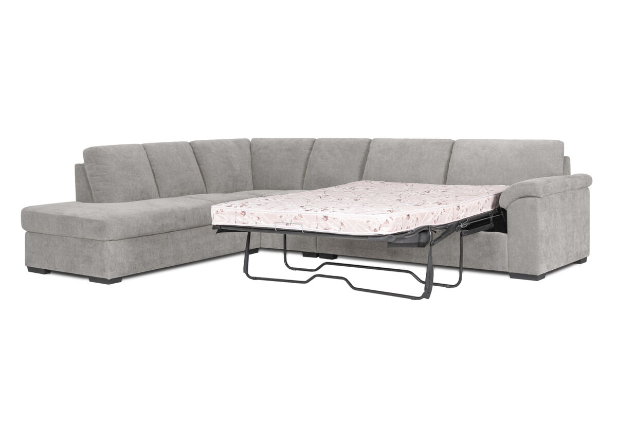 LIGHT GREY FOY FABRIC Corner with LHF Chaise