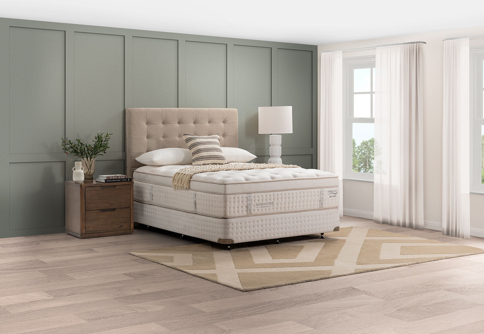 WHITE ORTHOKINETIC SIGNATURE DE LUCA King Mattress