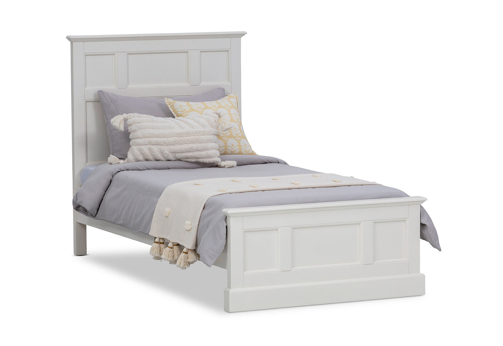 WHITE CHRYSTELLE Single Bed