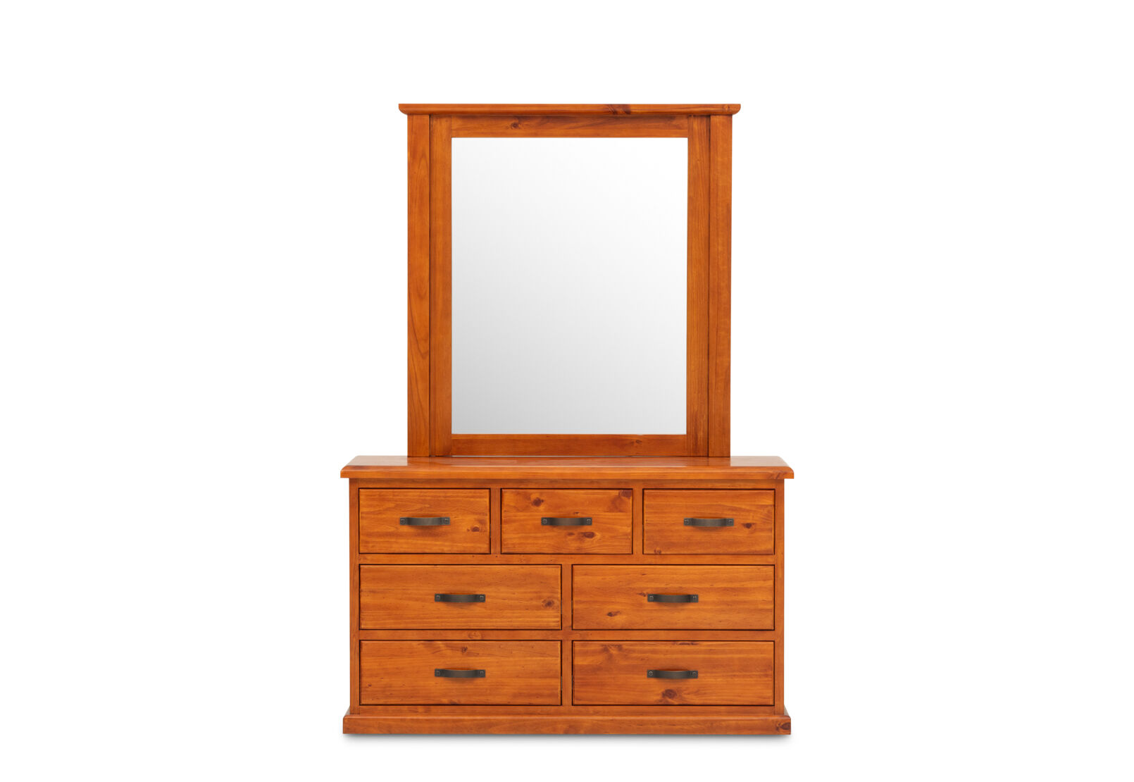 RUSTIC CALLAGHAN 7 Drawer Dresser with Mirror