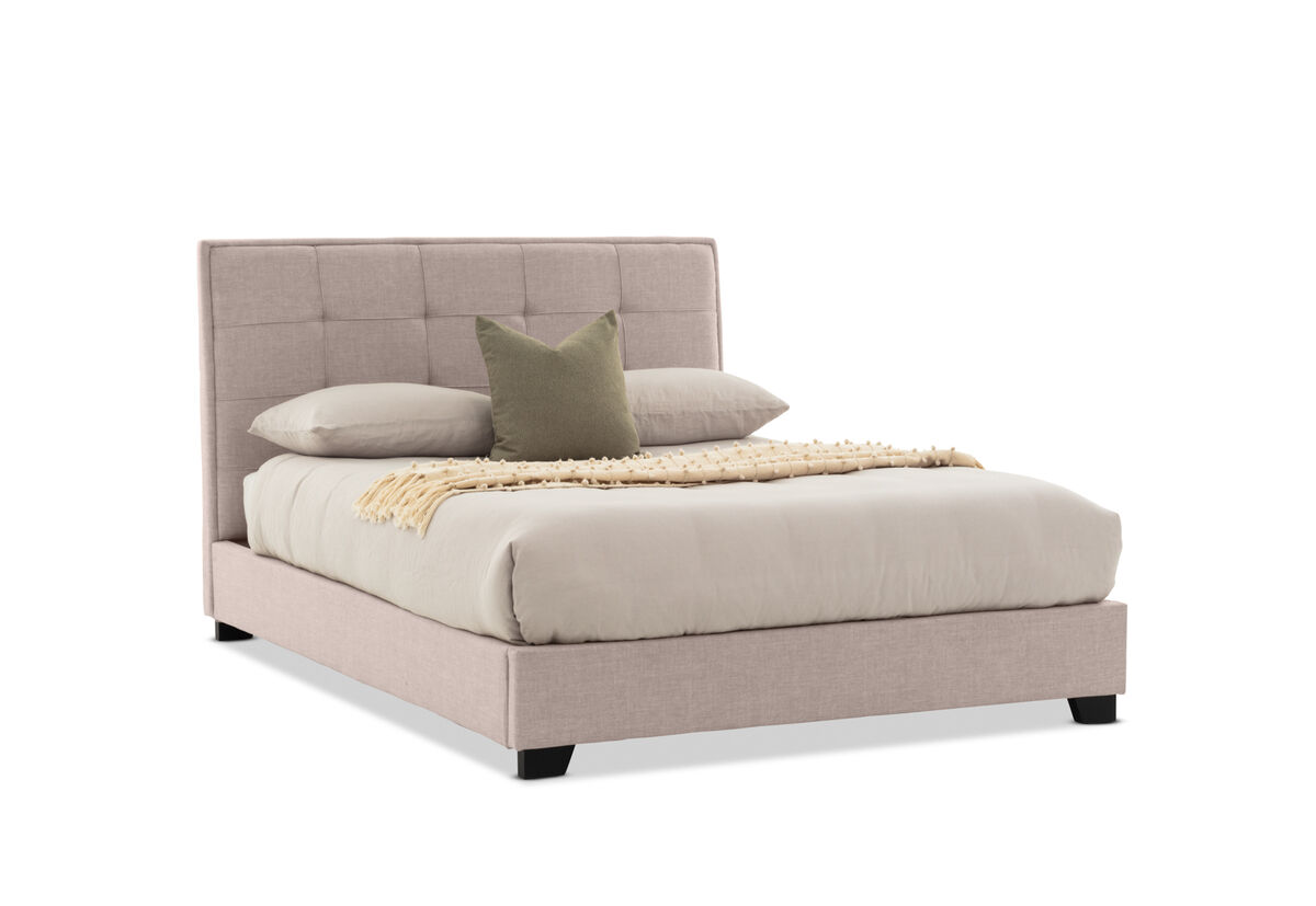 BEIGE VAUGHN Queen Bed