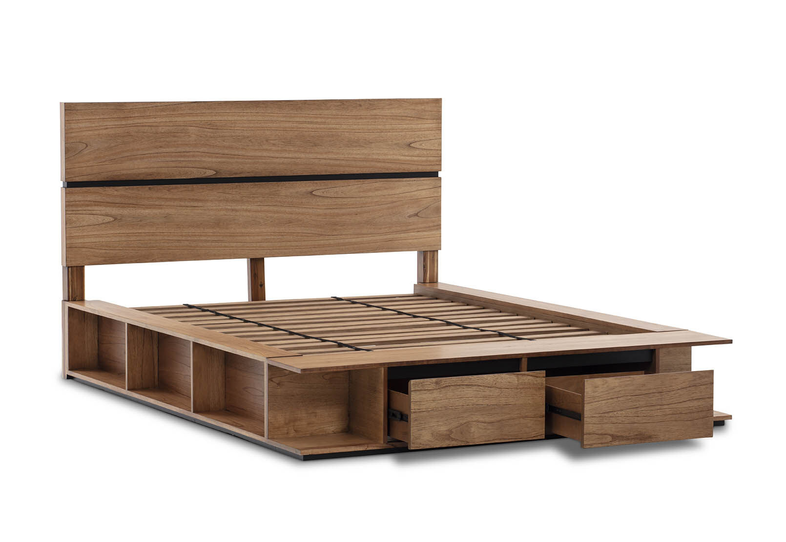 GOLDEN WALNUT MEDORA Queen Bed