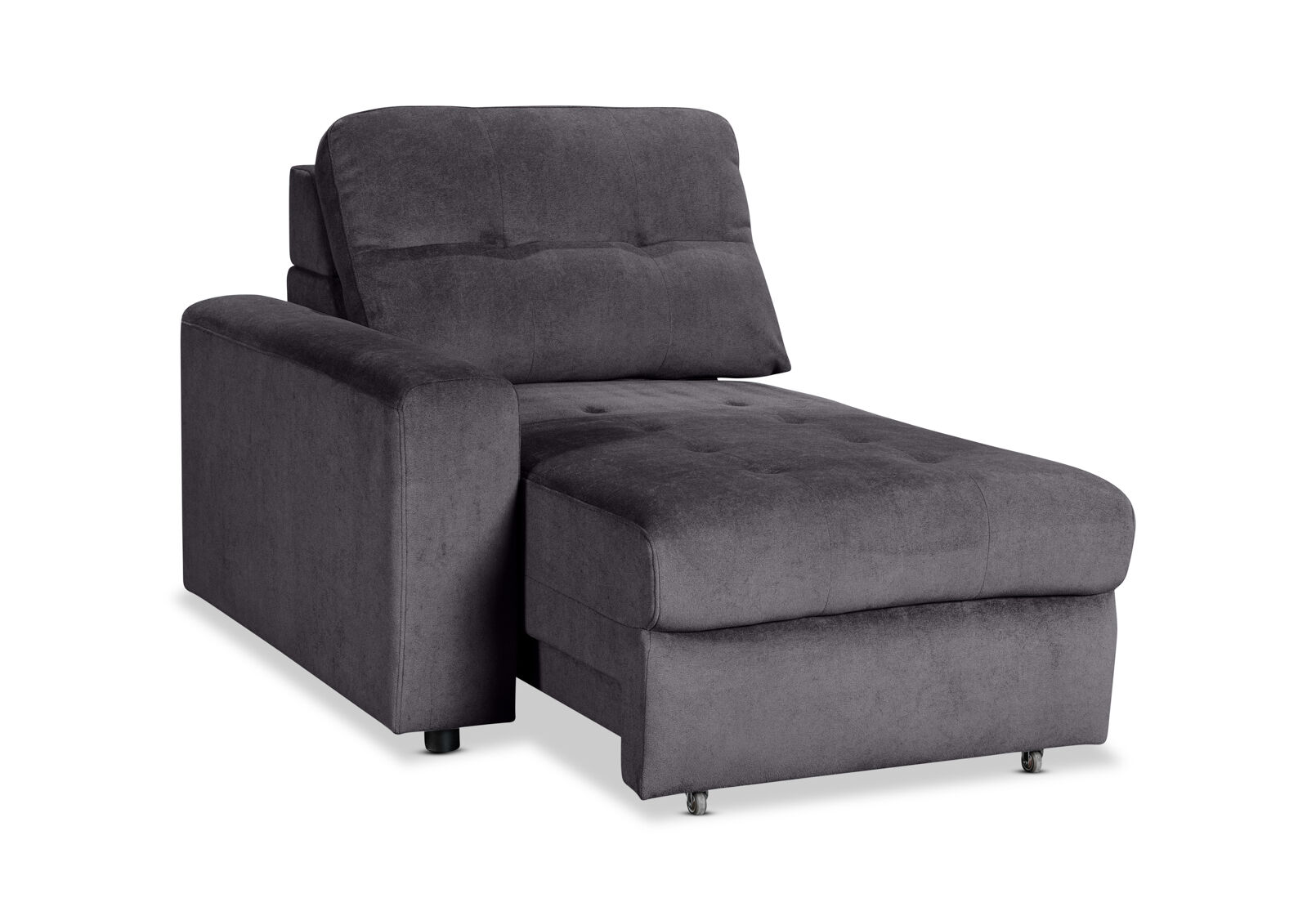 DARK GREY BEVERLY FABRIC Modular LHF Electric Slider