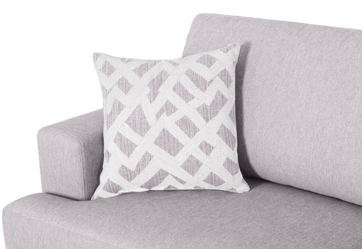 LIGHT GREY CALEY FABRIC 3 Seater Sofa