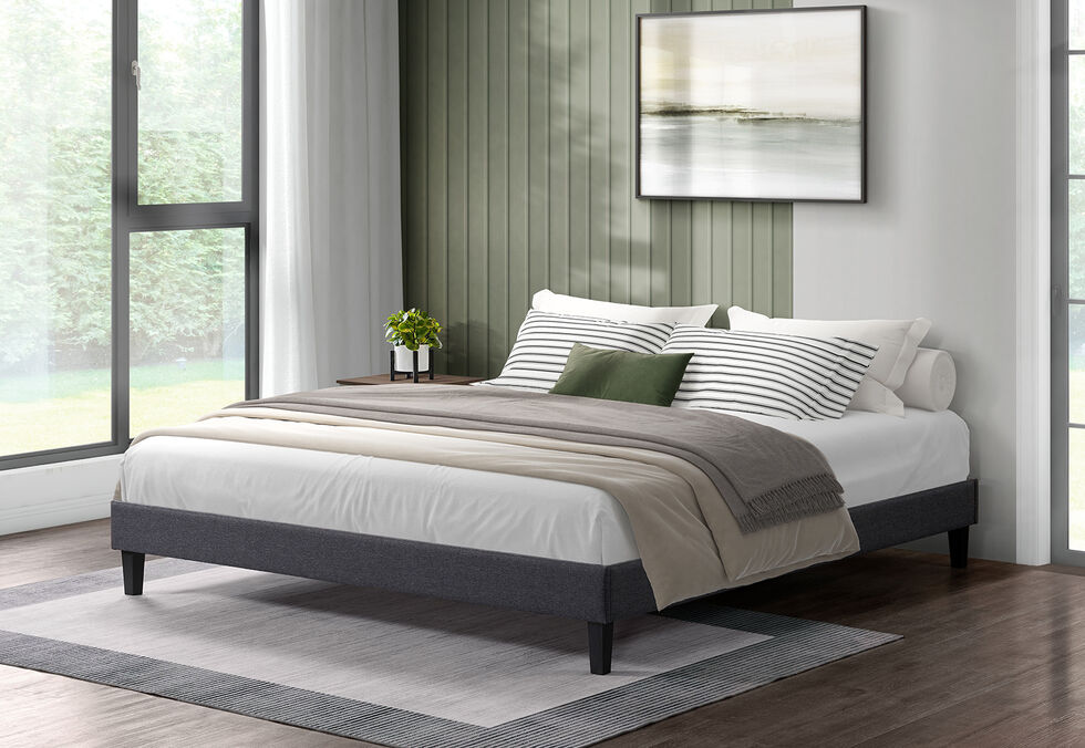 DARK GREY STEIN King Bed Base