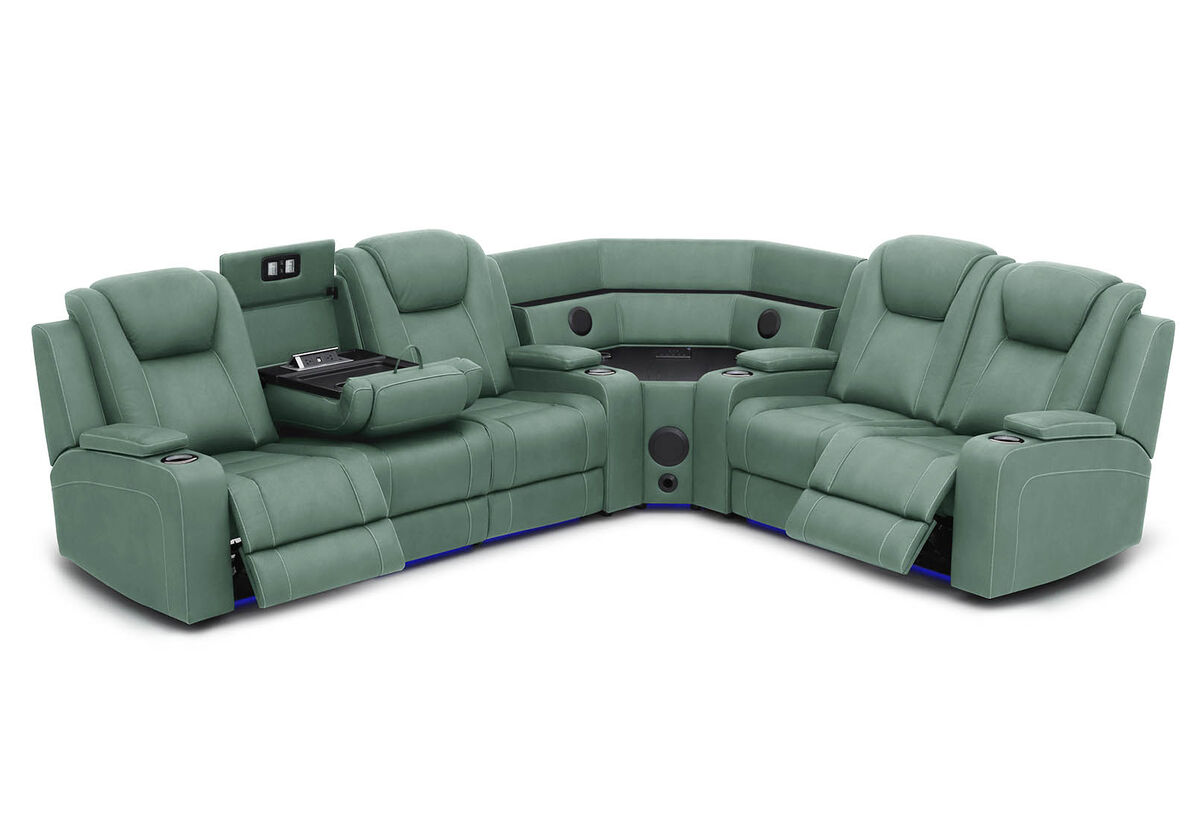GREEN SENTINAL MK2 5 Piece Corner with LHF 3 Seater