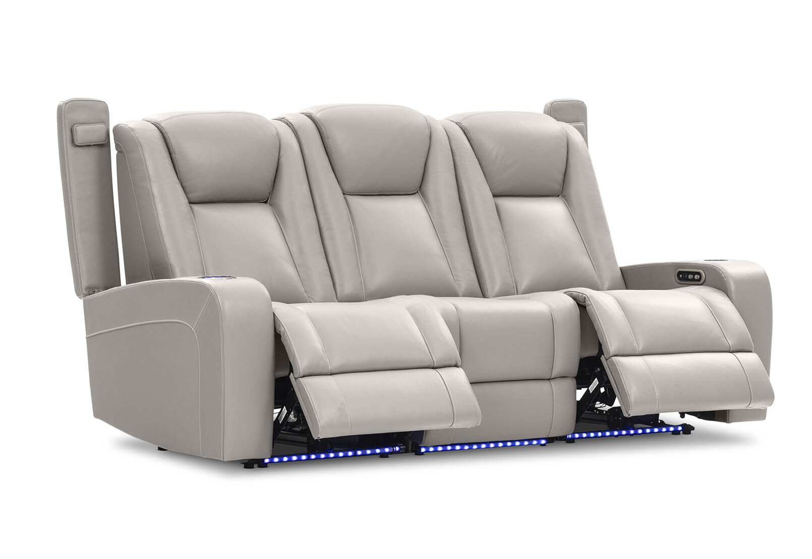 OYSTER SENTINAL MK2 LEATHER 3 Seater with 2 Electric Recliners