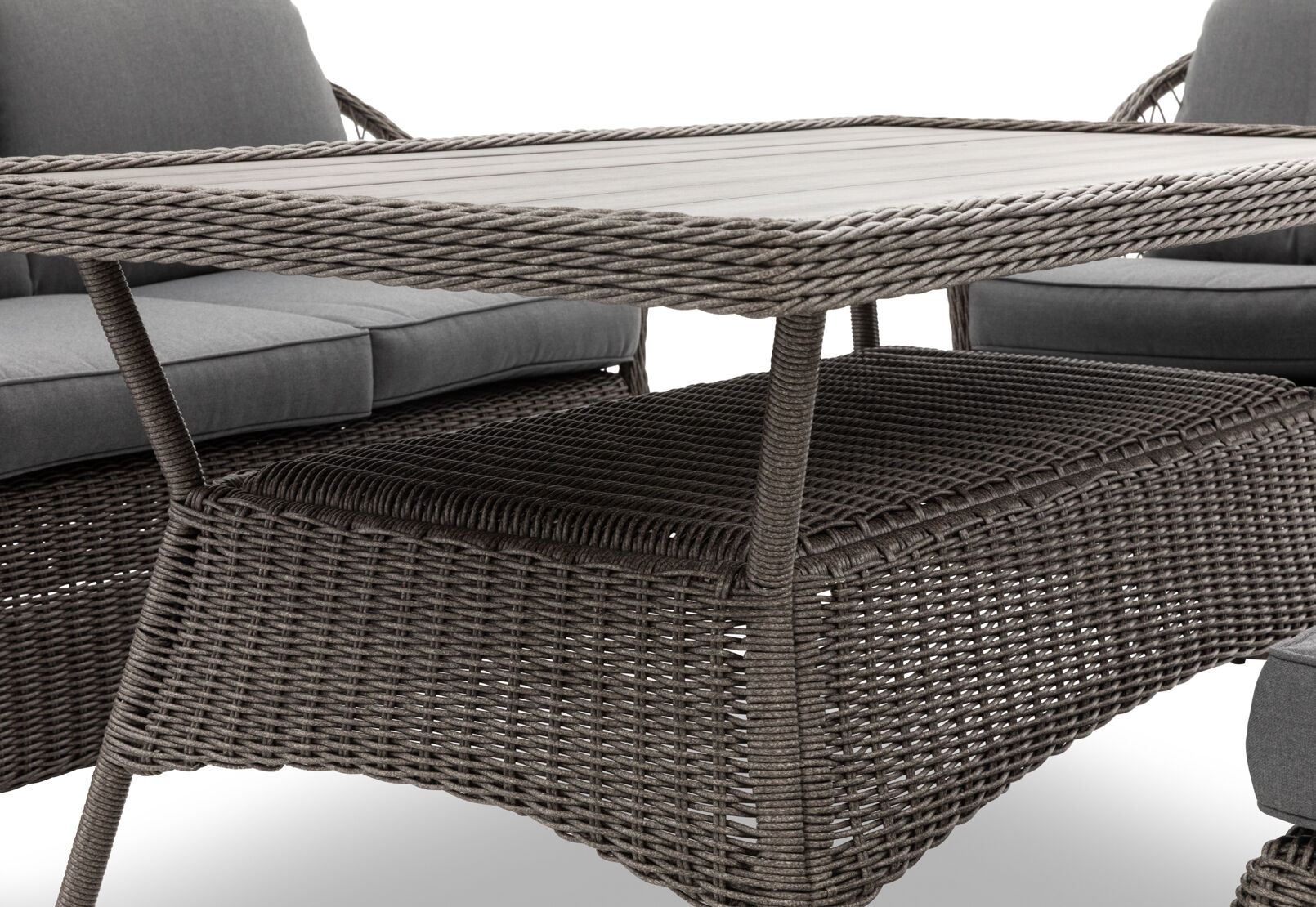 DARK GREY AVANI 5 Piece Outdoor Lounge Dining Setting
