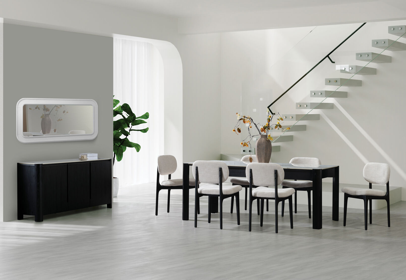 BLACK/WHITE LINUS Buffet