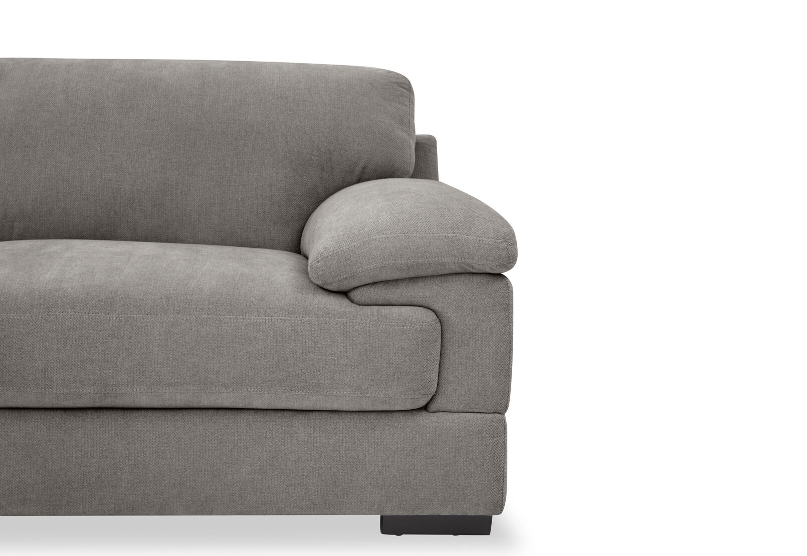 LIGHT GREY CANDACE FABRIC 3 Seater Sofa