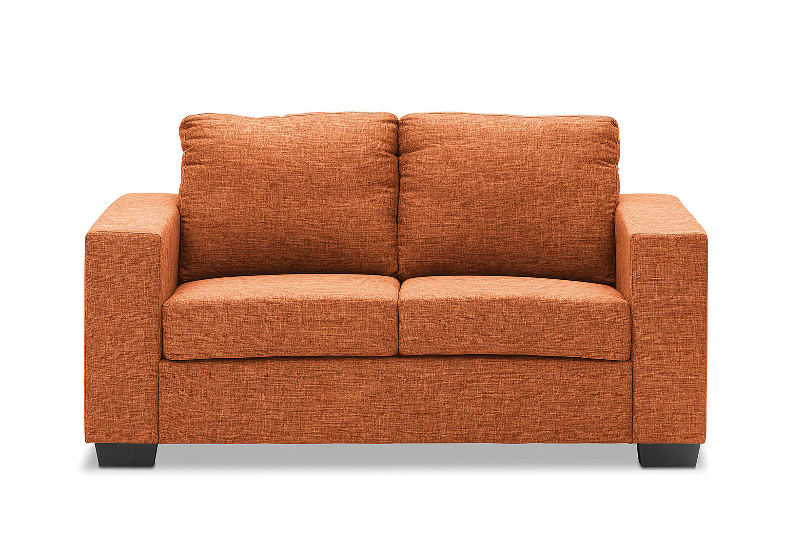ORANGE BONZA Fabric 2 Seater Sofa