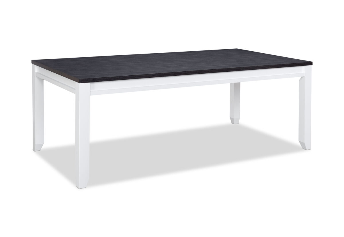 WHITE/DARK CASSEL 2100 Dining Table