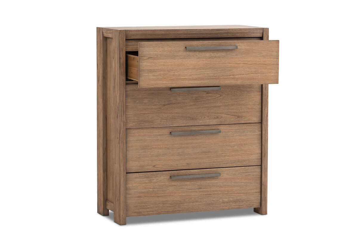 WALNUT ROMULUS 4 Drawer Tall Chest