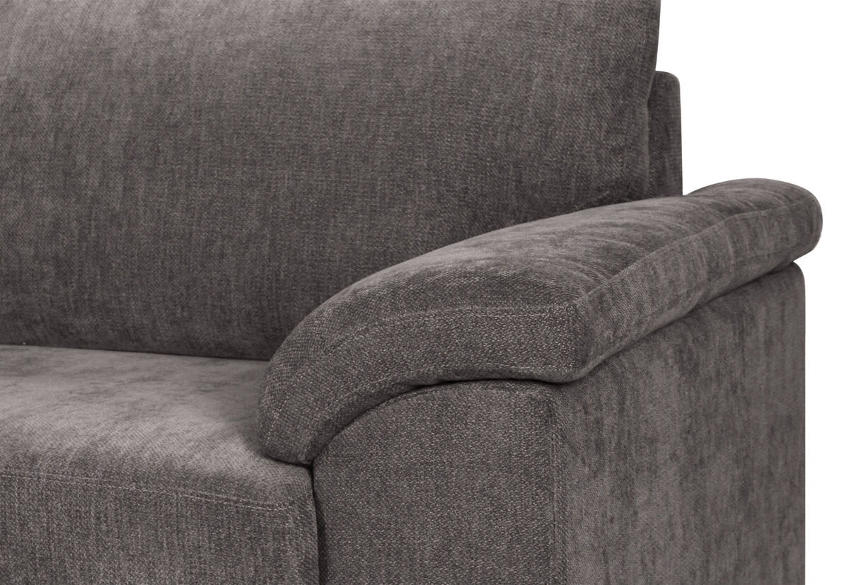 DARK GREY FOY FABRIC Corner with LHF Chaise