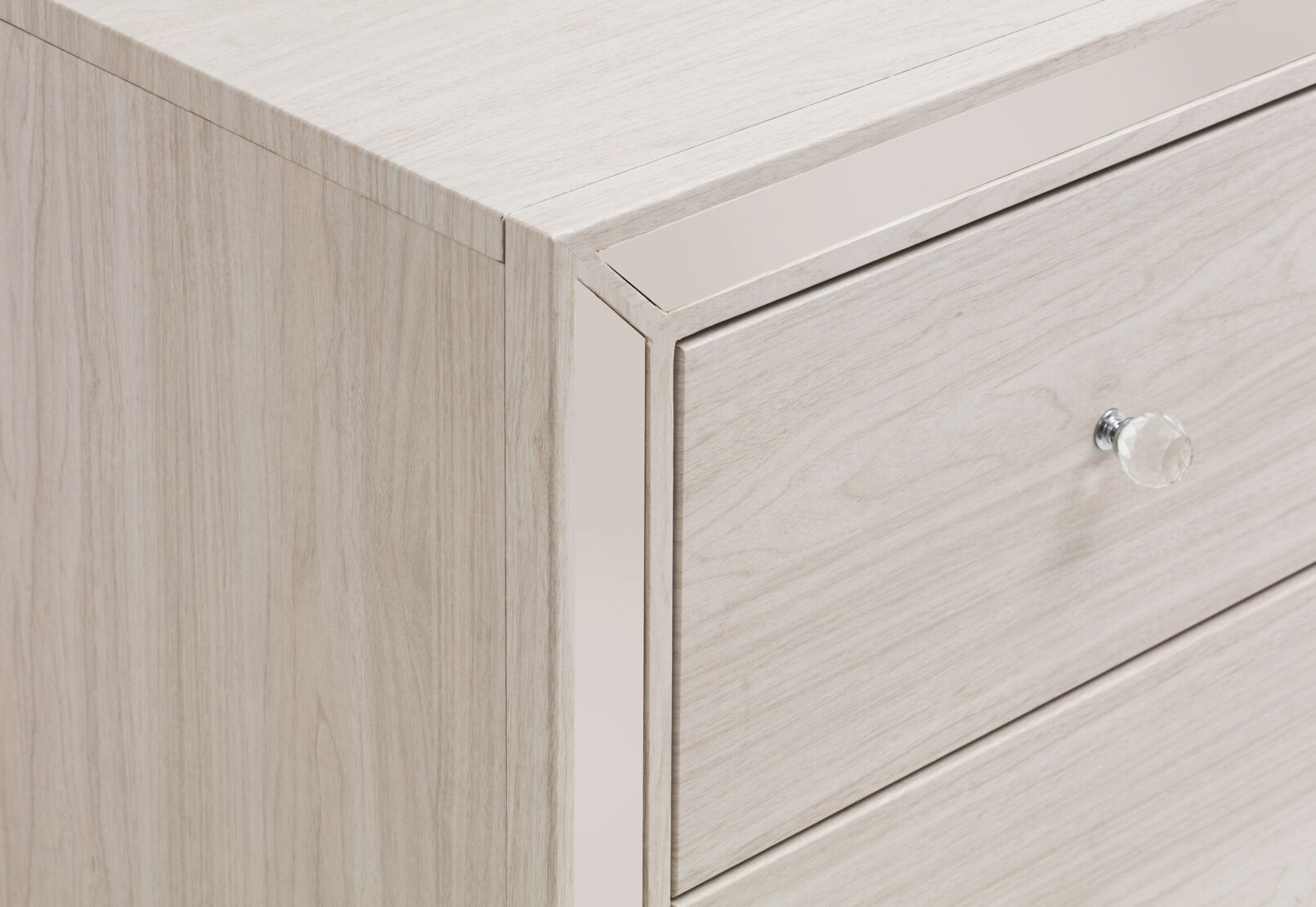 WHITE ISMENE Bedside Table