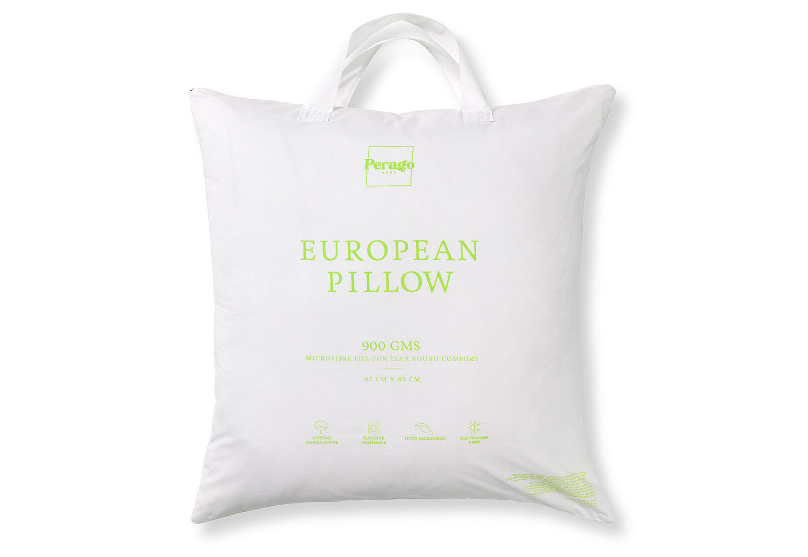 WHITE PERAGO HOME MICROLUSH European Microlush Pillow 6 P/C