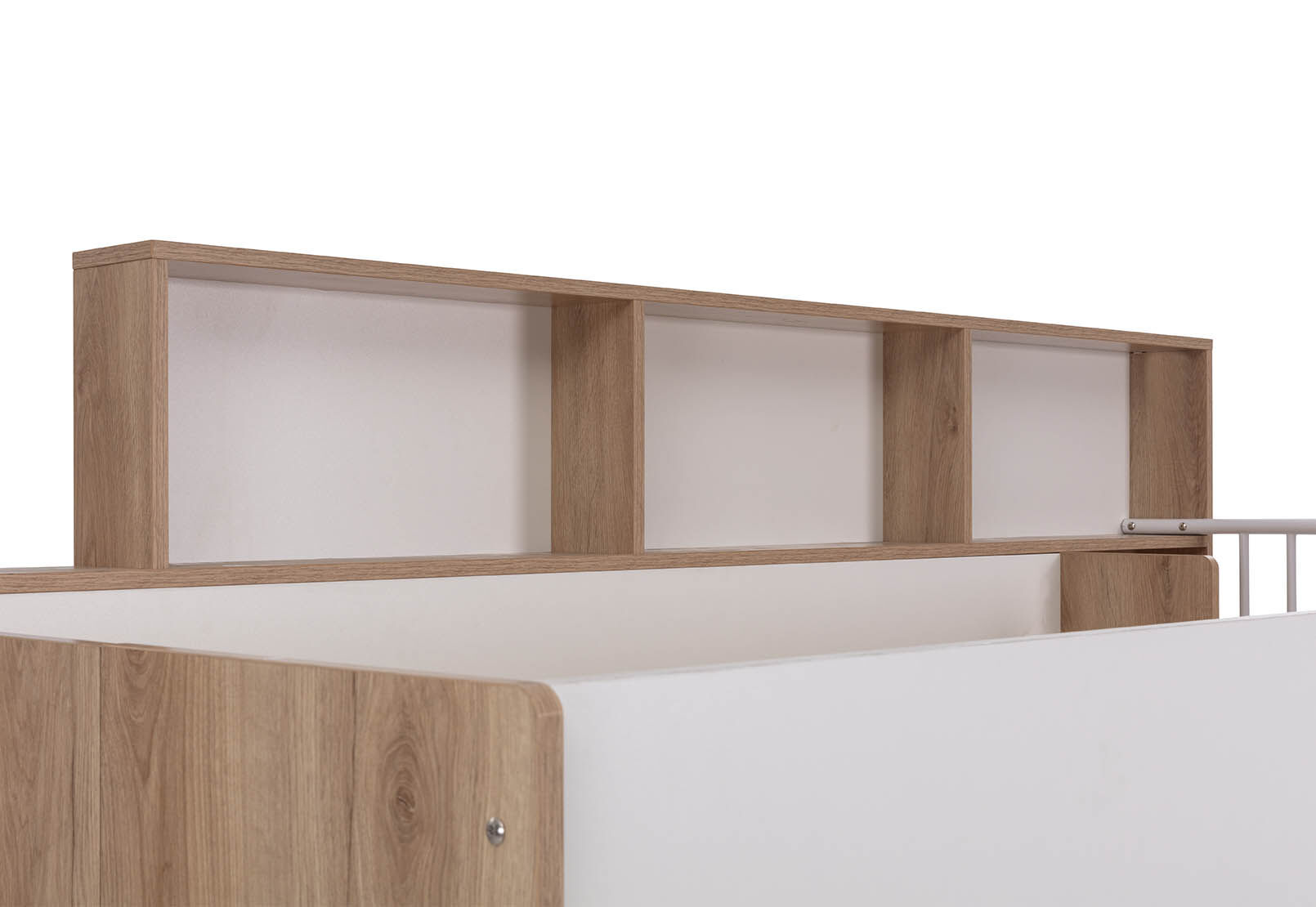 WHITE/NATURAL RYU Double Bunk Bed