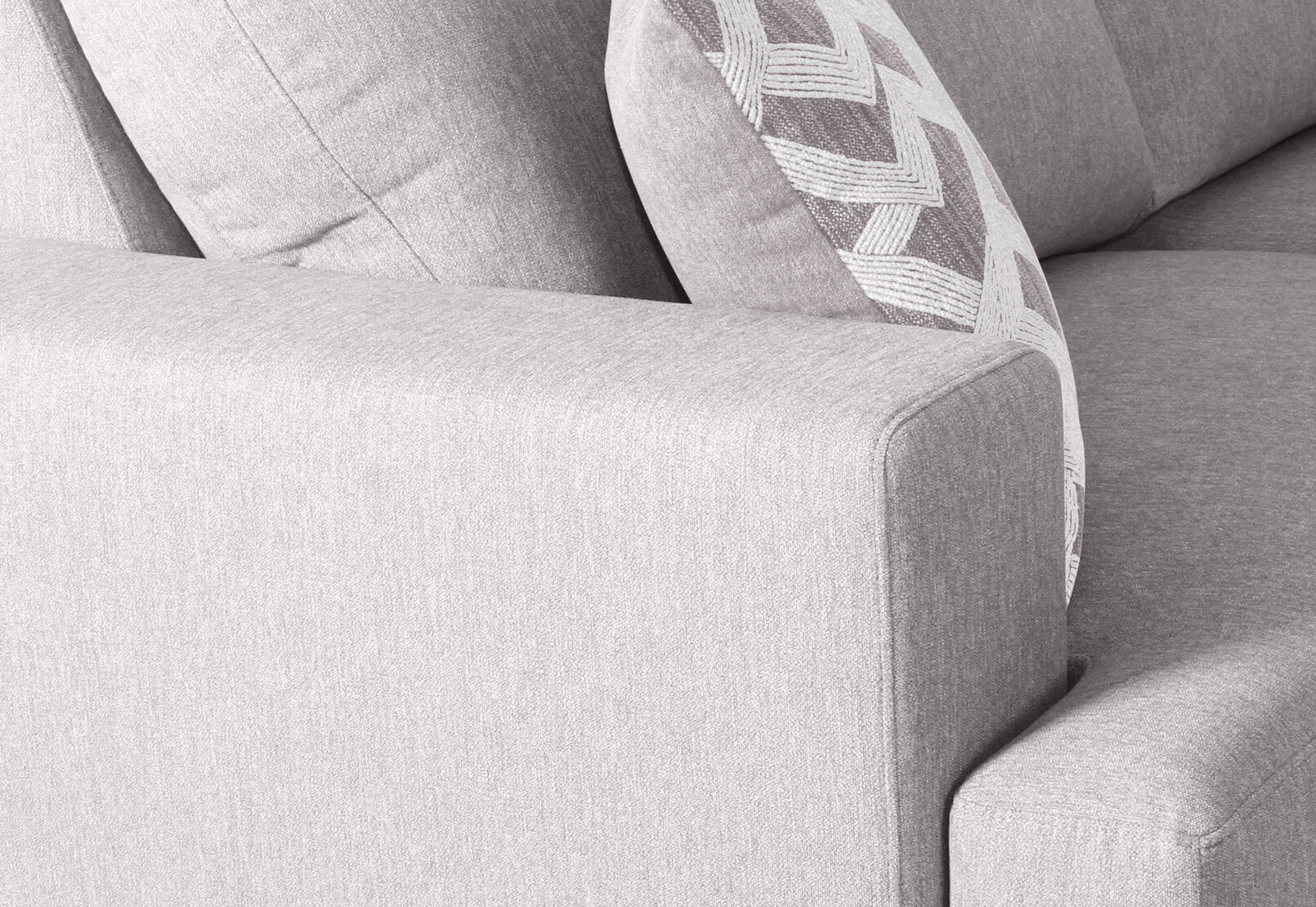 LIGHT GREY CALEY FABRIC 3 Seater Sofa