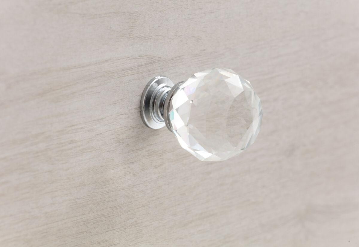 WHITE ISMENE Bedside Table