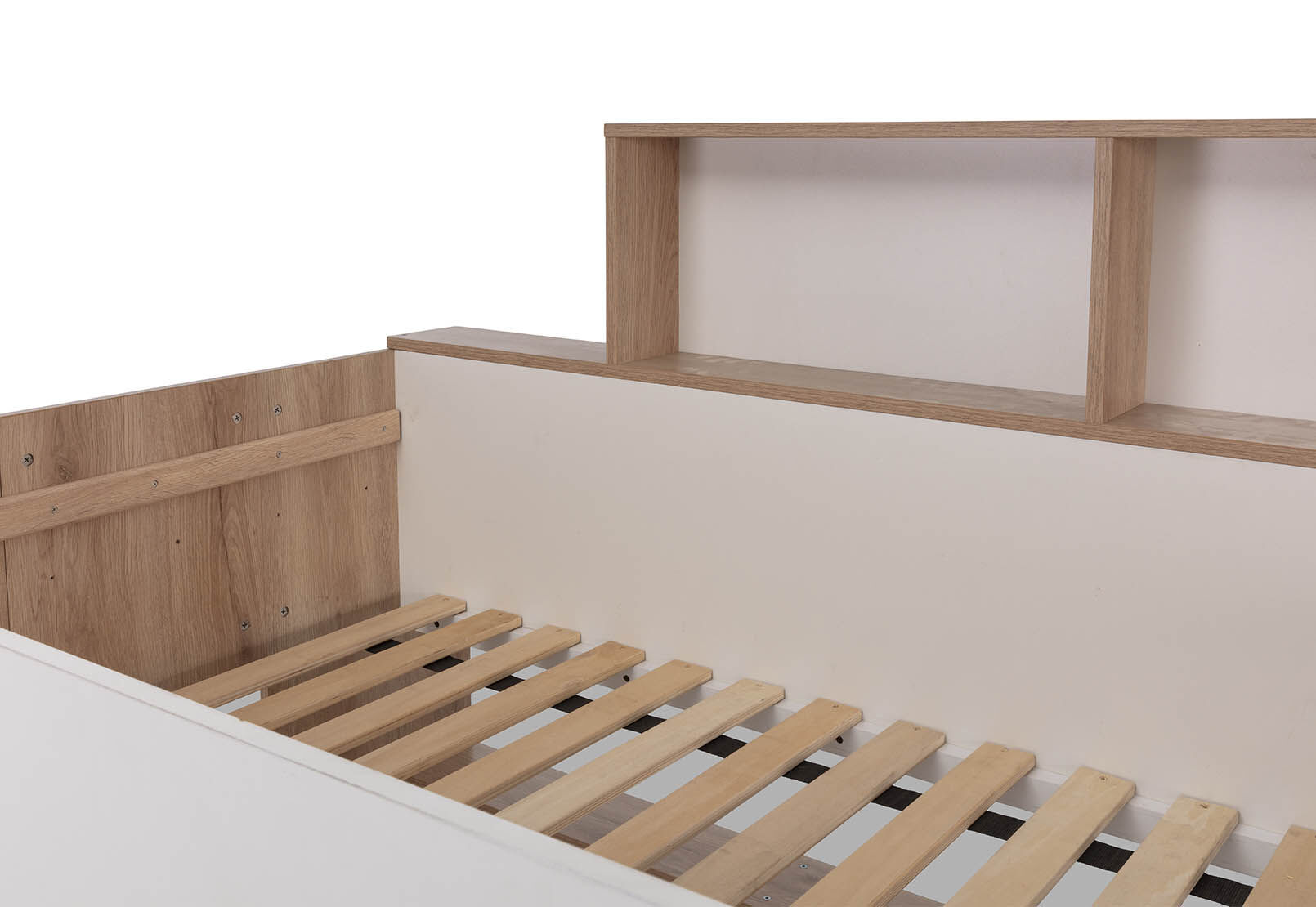 WHITE/NATURAL RYU Double Bunk Bed