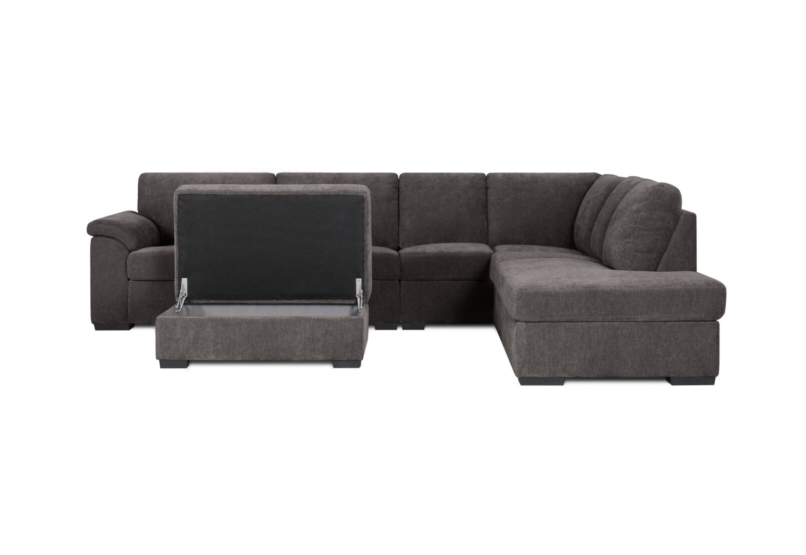 DARK GREY FOY FABRIC Corner with RHF Chaise