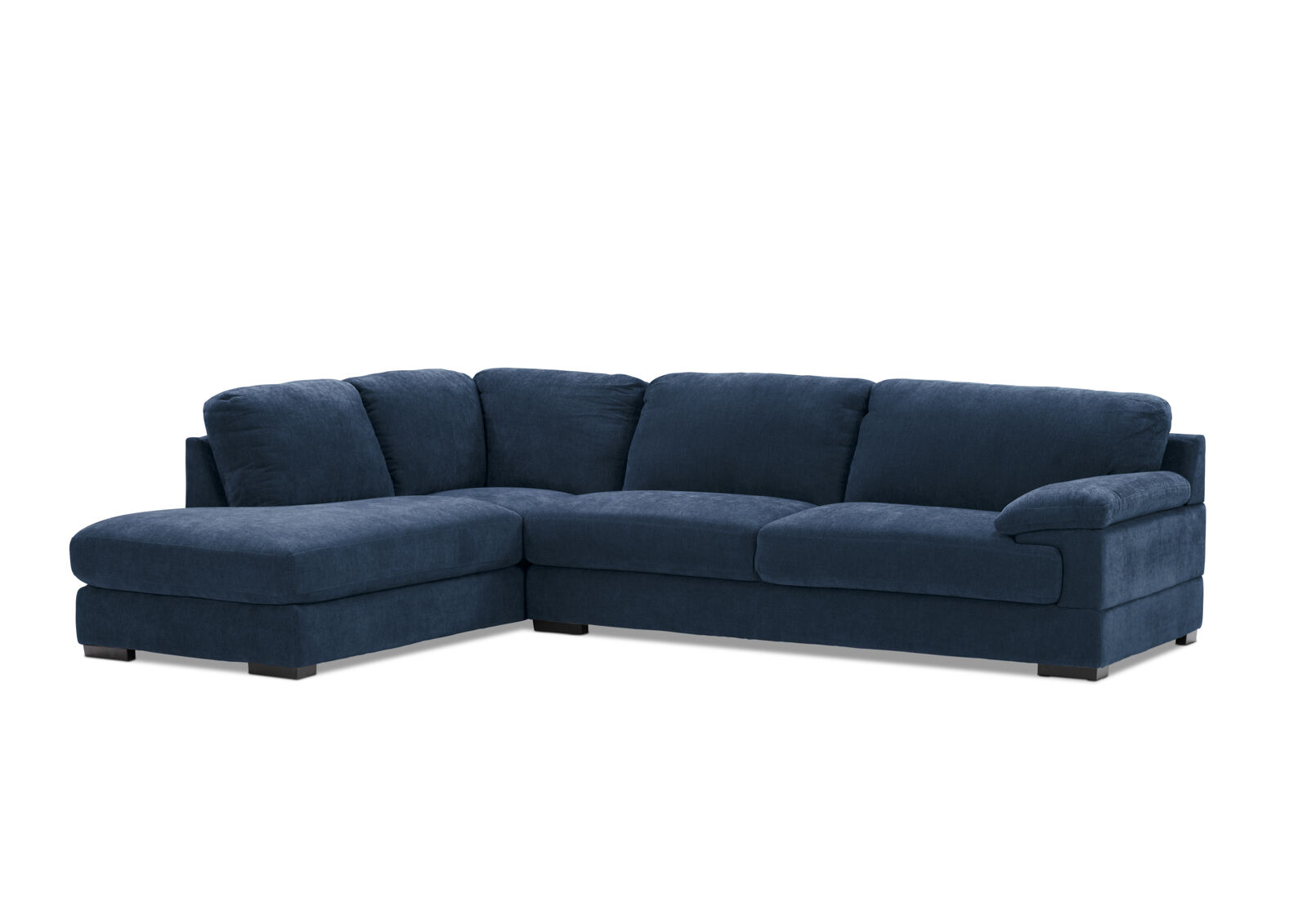 NAVY CANDACE FABRIC Corner LHF Chaise
