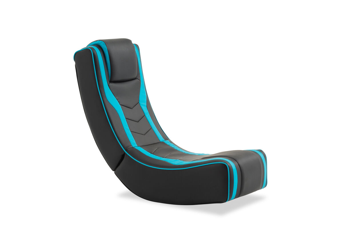 BLACK/BLUE DURAN Rocking Gaming Chair