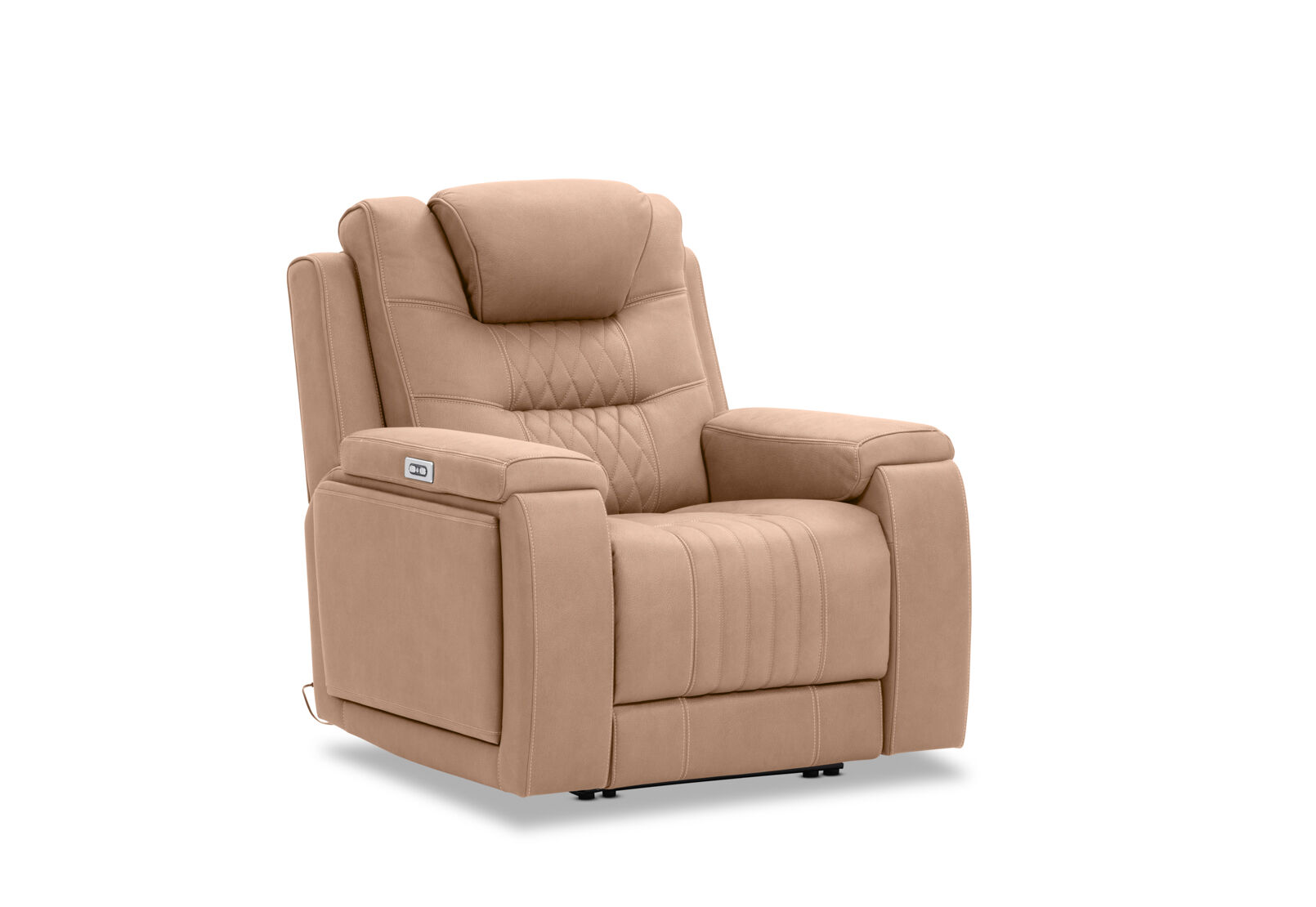 TAUPE AGASSI FABRIC Dual Electric Recliner