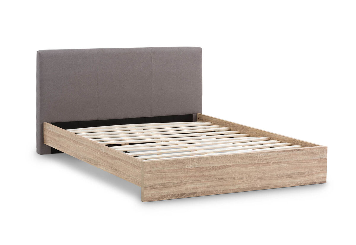 BEECH/GREY FORFAR Queen Bed