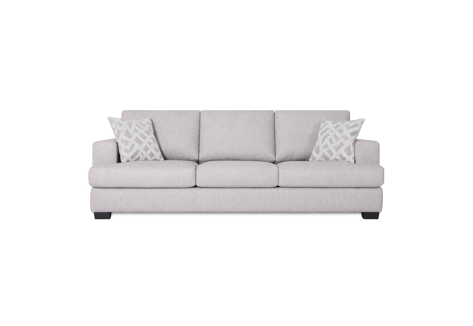 LIGHT GREY CALEY FABRIC 3 Seater Sofa