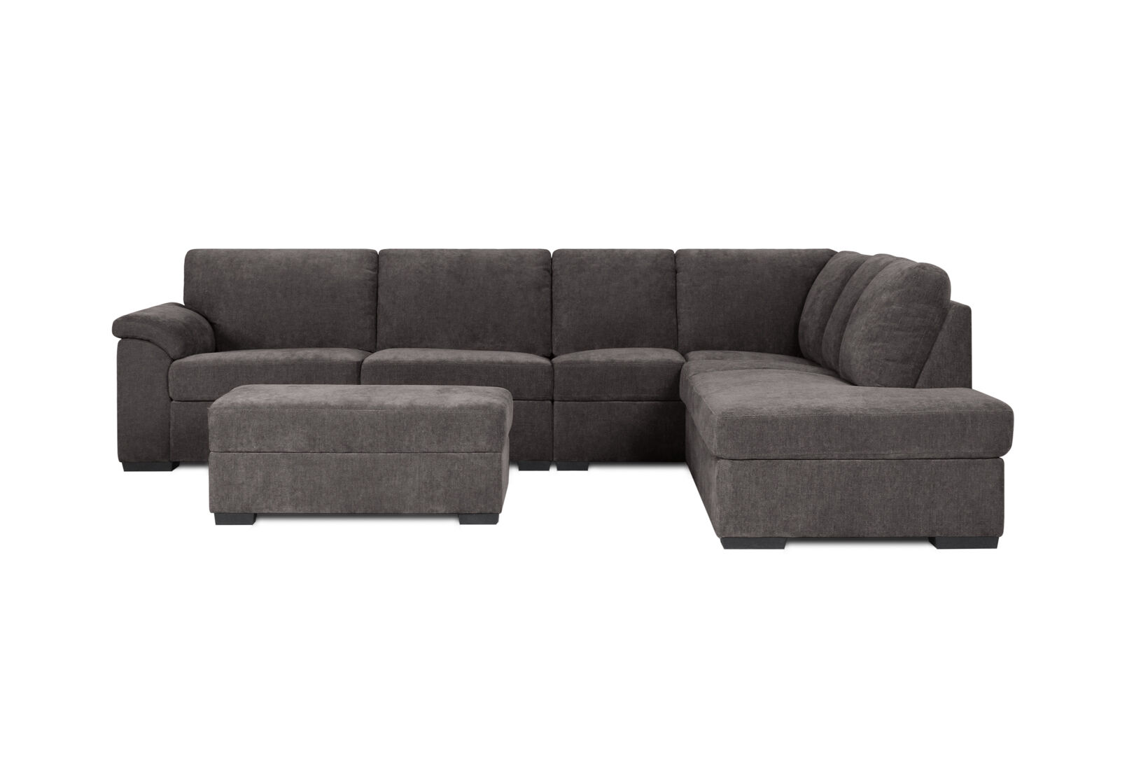 DARK GREY FOY FABRIC Corner with RHF Chaise