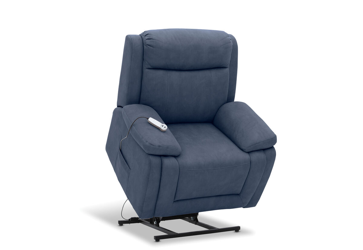 BLUE SAN MARCO Fabric Electric Lift Chair