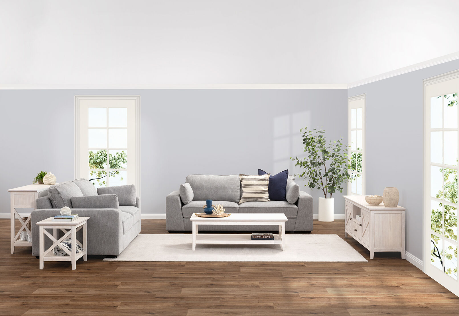 WHITE WASH ARDAL COFFEE TABLE