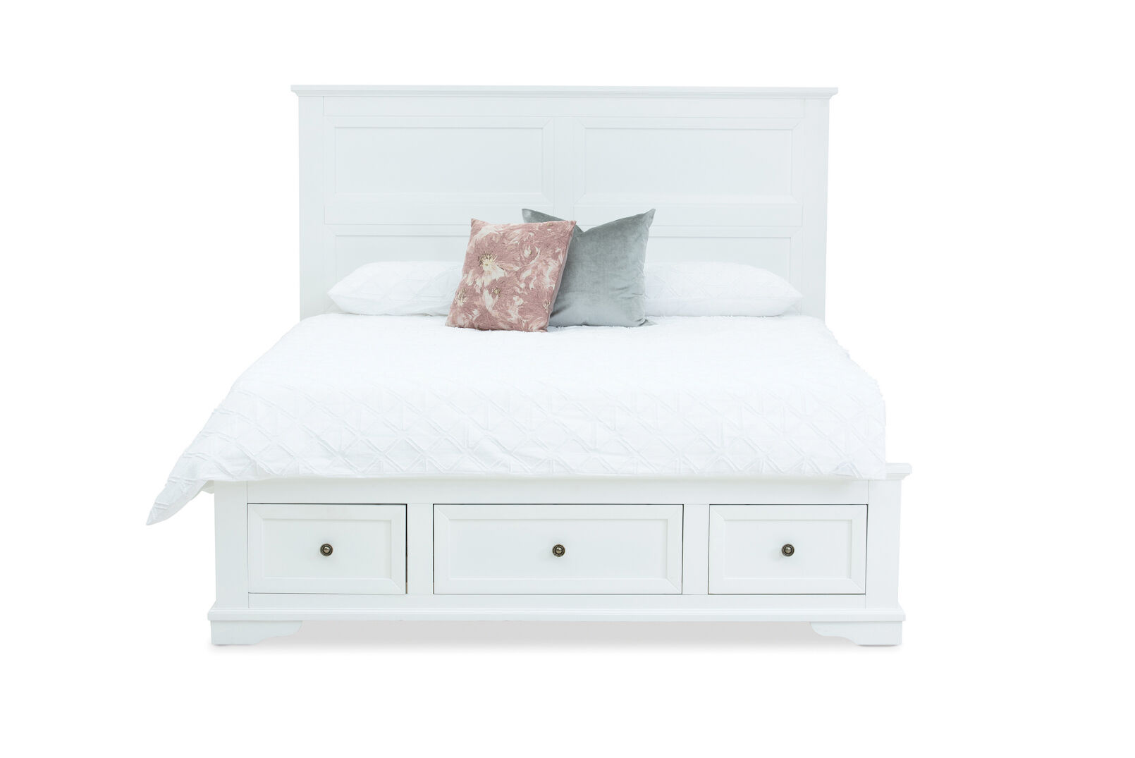 WHITE CHANELLE Double Bed