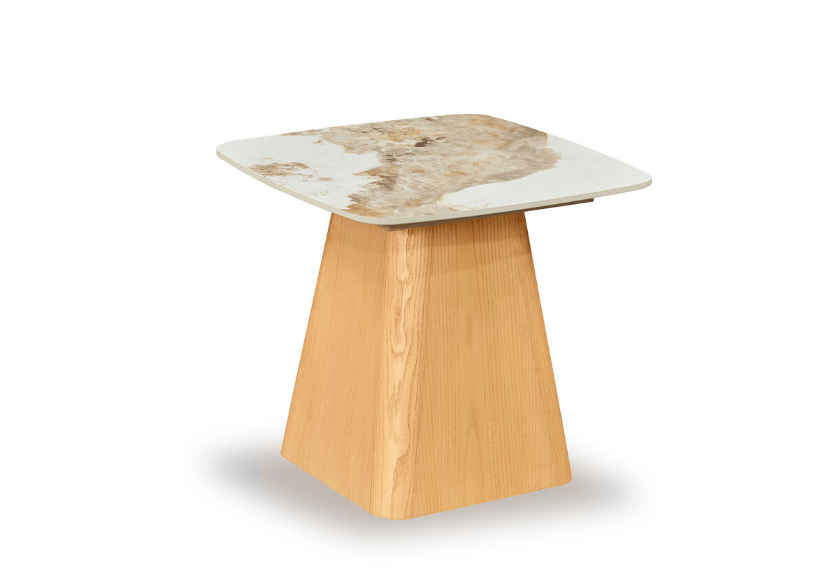NATURAL WHITE VINCENTIO Lamp Table