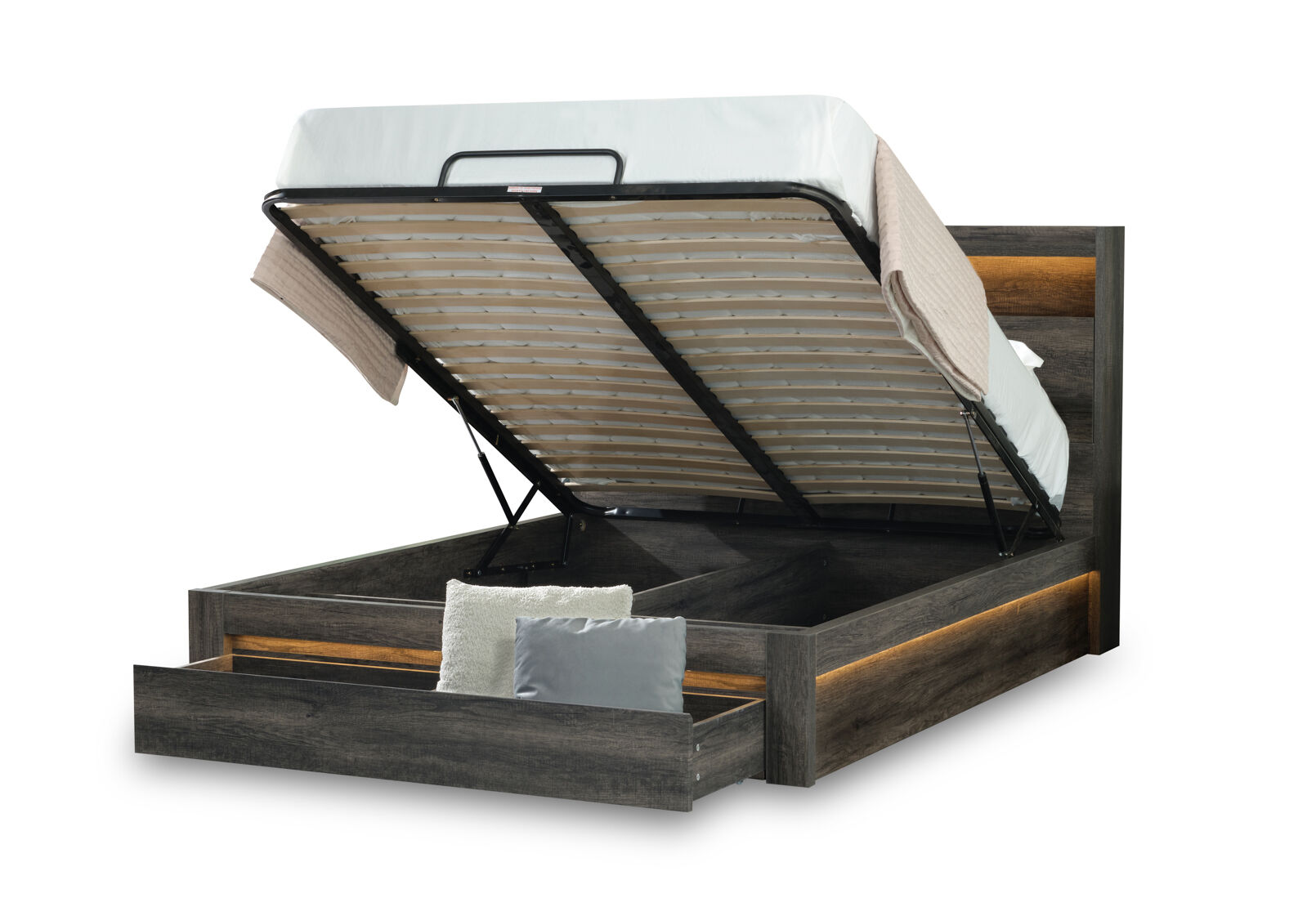 DARK GREY VESPERA Queen Bed